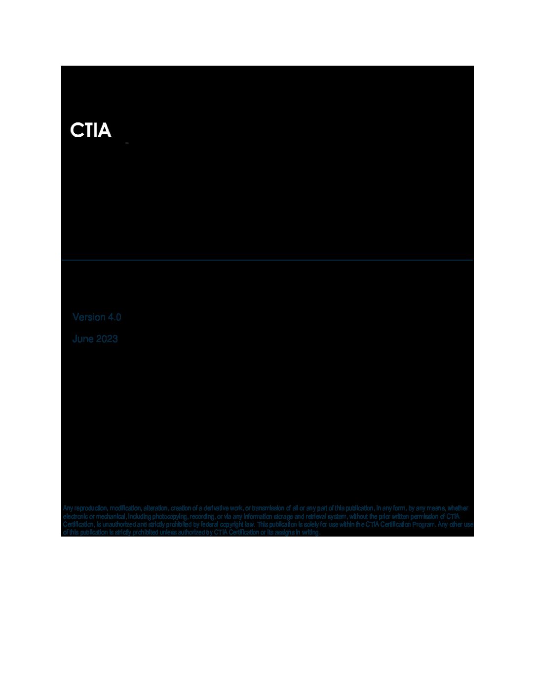 WDG - Site Search - CTIA Certification